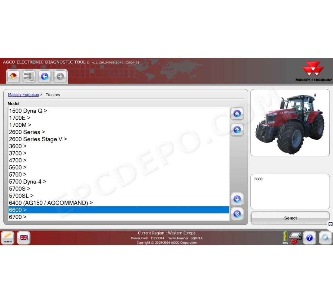 AGCO EDT ELECTRONIC DIAGNOSTIC TOOL 2024