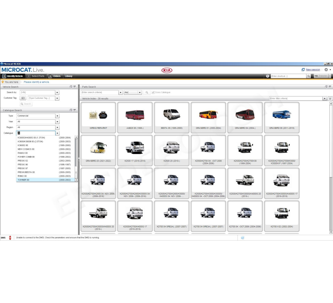 KIA MCAT 2025 EPC SPARE PARTS CATALOG