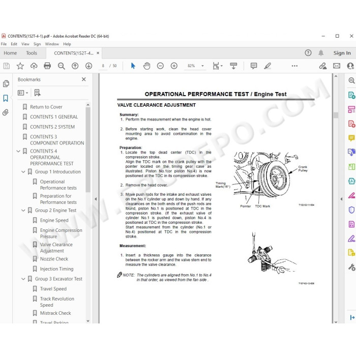 Hitachi Excavator EX80-5 workshop service manual