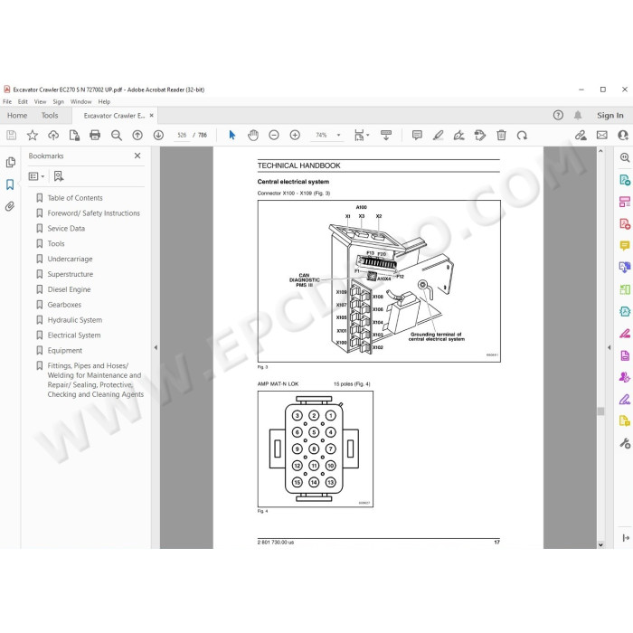 New Holland Crawler Excavator EC270 service manual