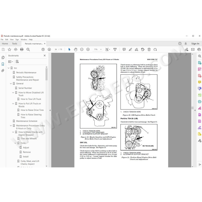 Hyster Forklift S40XM - S65XM service & repair manual