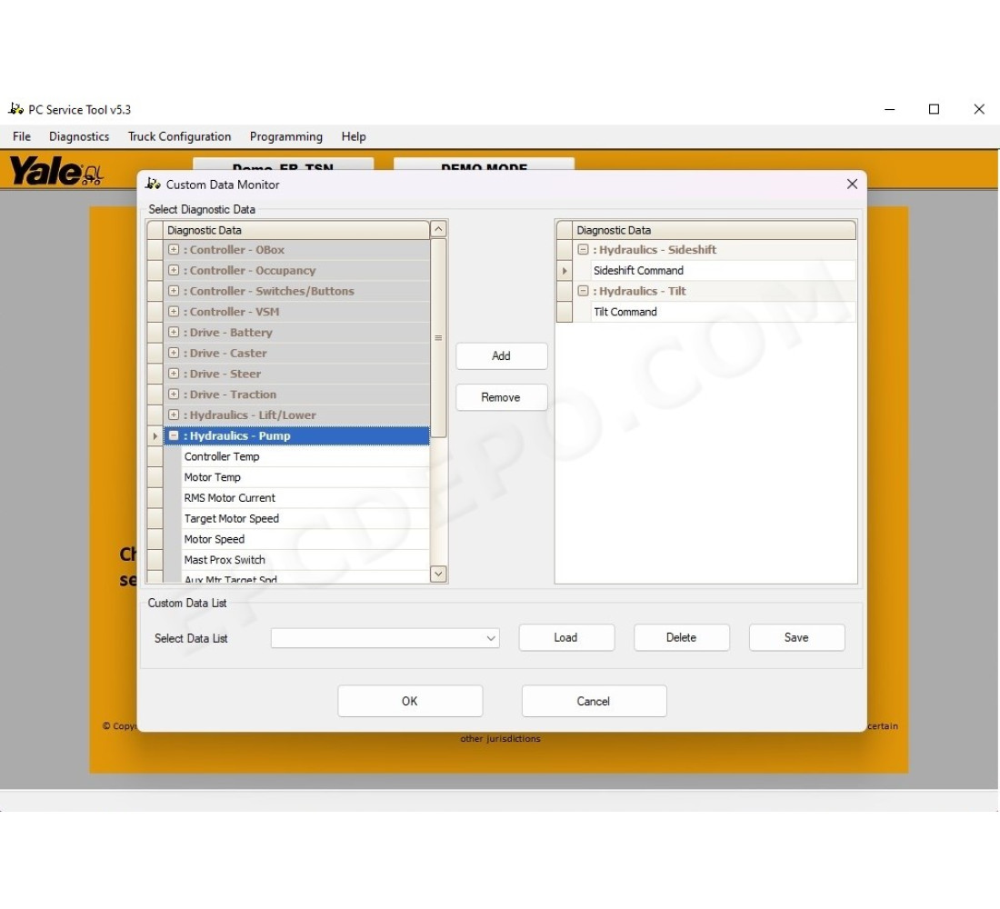 YALE PC SERVICE TOOL 2024 v5.3 DIAGNOSTIC