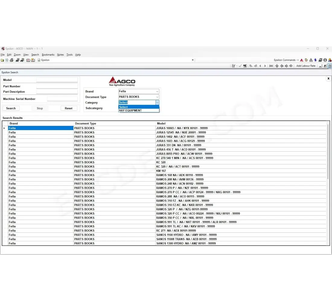 FELLA EPC SPARE PARTS CATALOG 2021