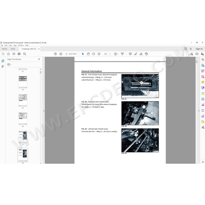 CHALLENGER COMBINE 660, 670 SERVICE MANUAL