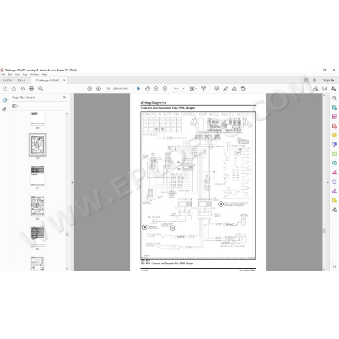 CHALLENGER COMBINE 660, 670 SERVICE MANUAL