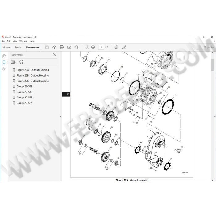 Allison Transmission CLT CLBT 755 755DB parts manual