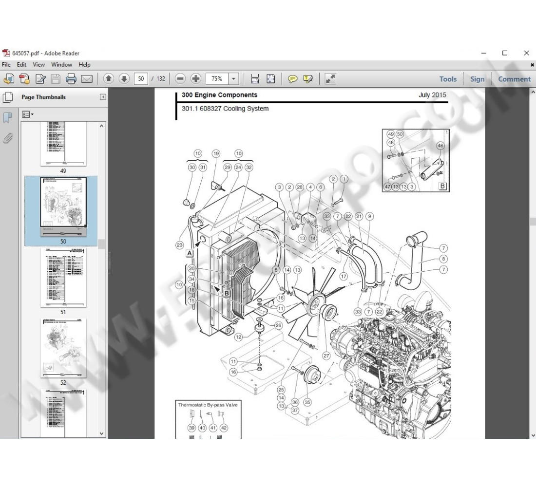 Genie / Terex Telehandler & Forklift EPC spare parts catalog