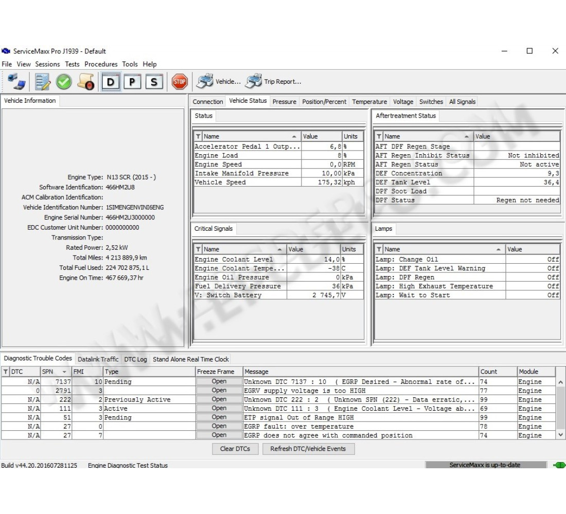 NAVISTAR INTERNATIONAL MAXXFORCE SERVICEMAXX ENGINE SERVICE TOOL
