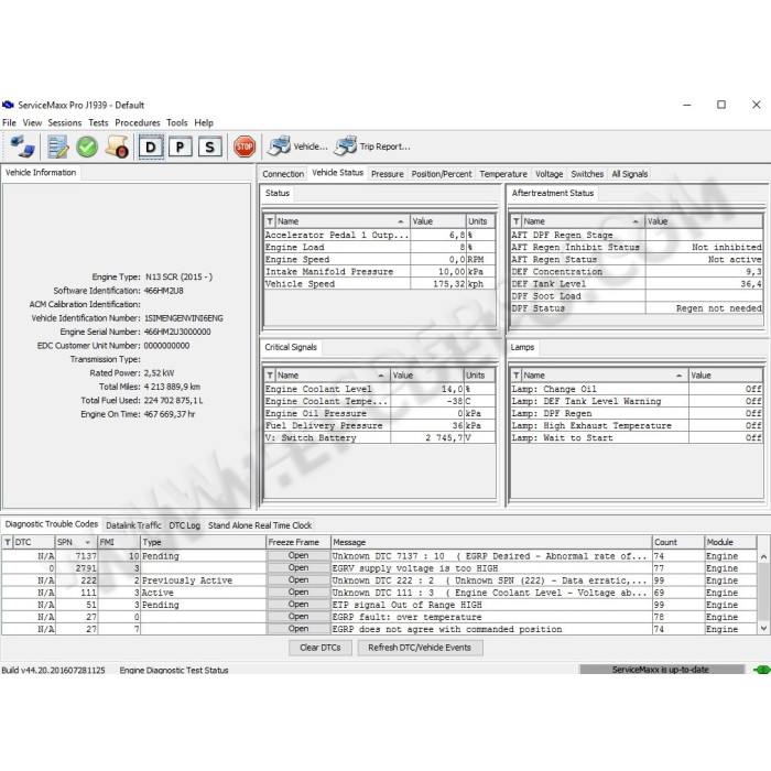 NAVISTAR INTERNATIONAL MAXXFORCE SERVICEMAXX ENGINE SERVICE TOOL